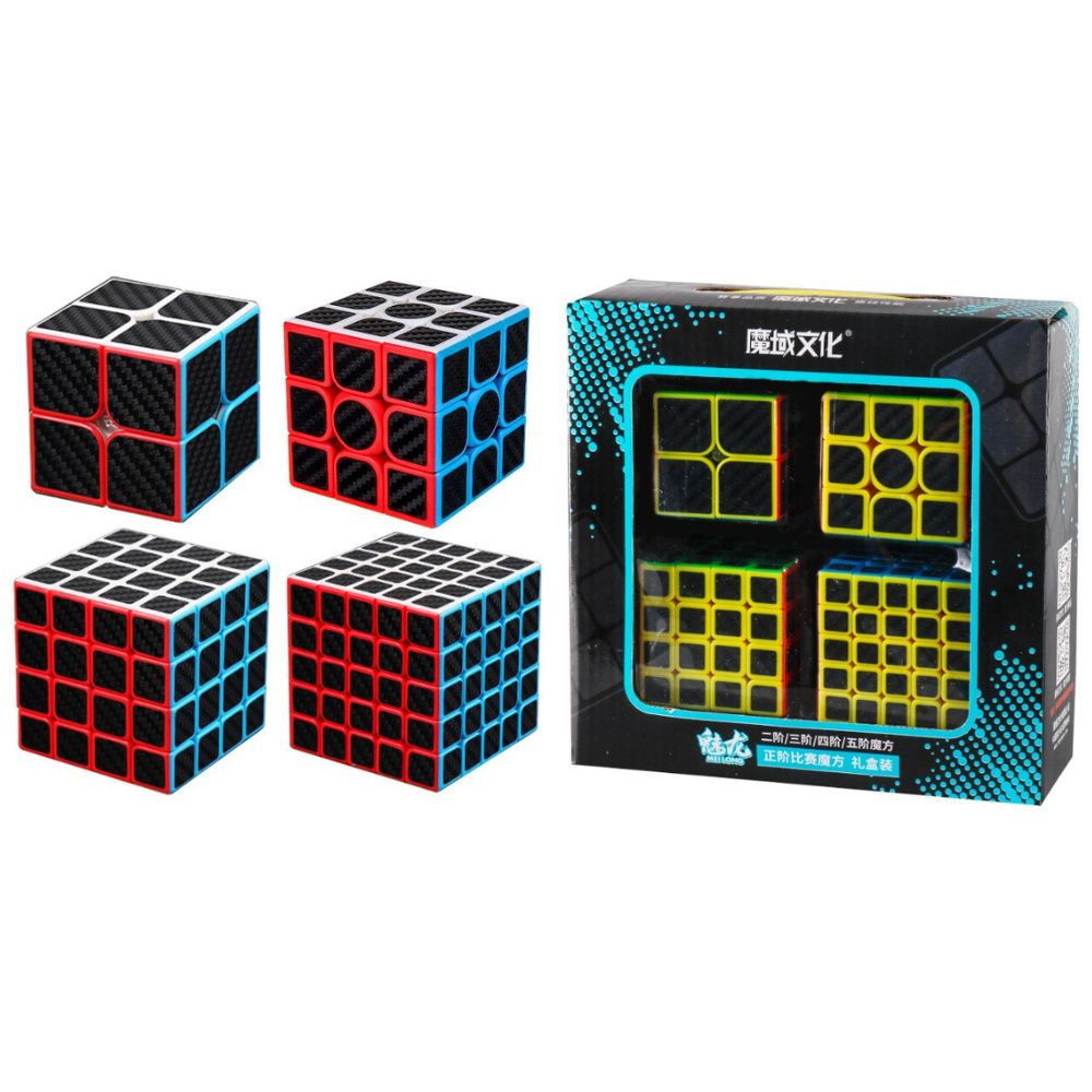 Coffret Rubik's Cube MoYu 4 pièces – Tête-Dure